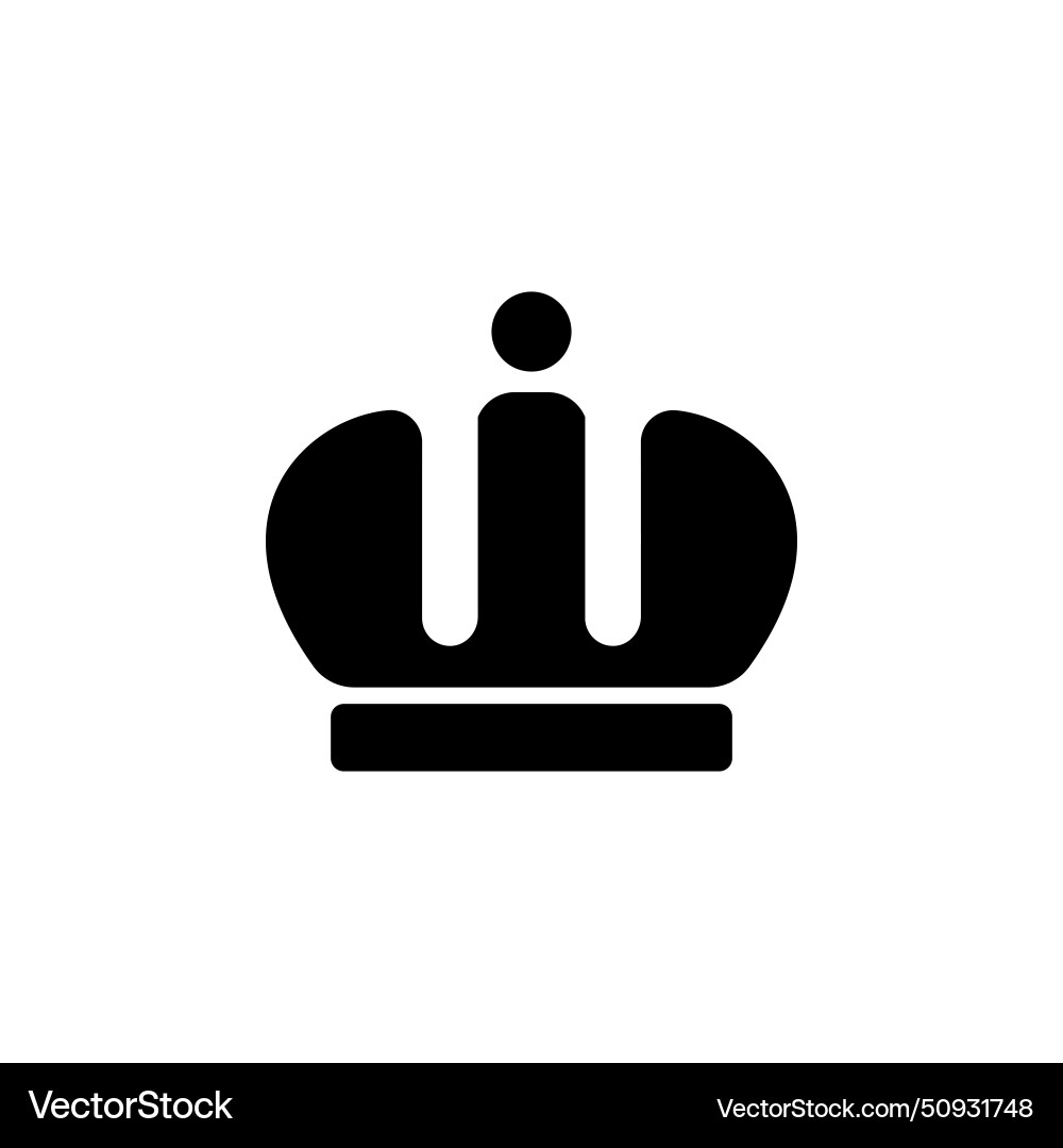 Crown flat icon Royalty Free Vector Image - VectorStock