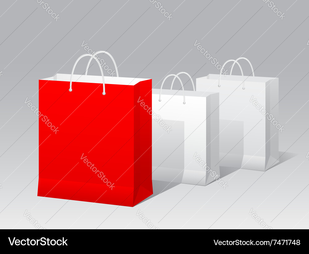 Promotional paper bag Royalty Free Vector Image