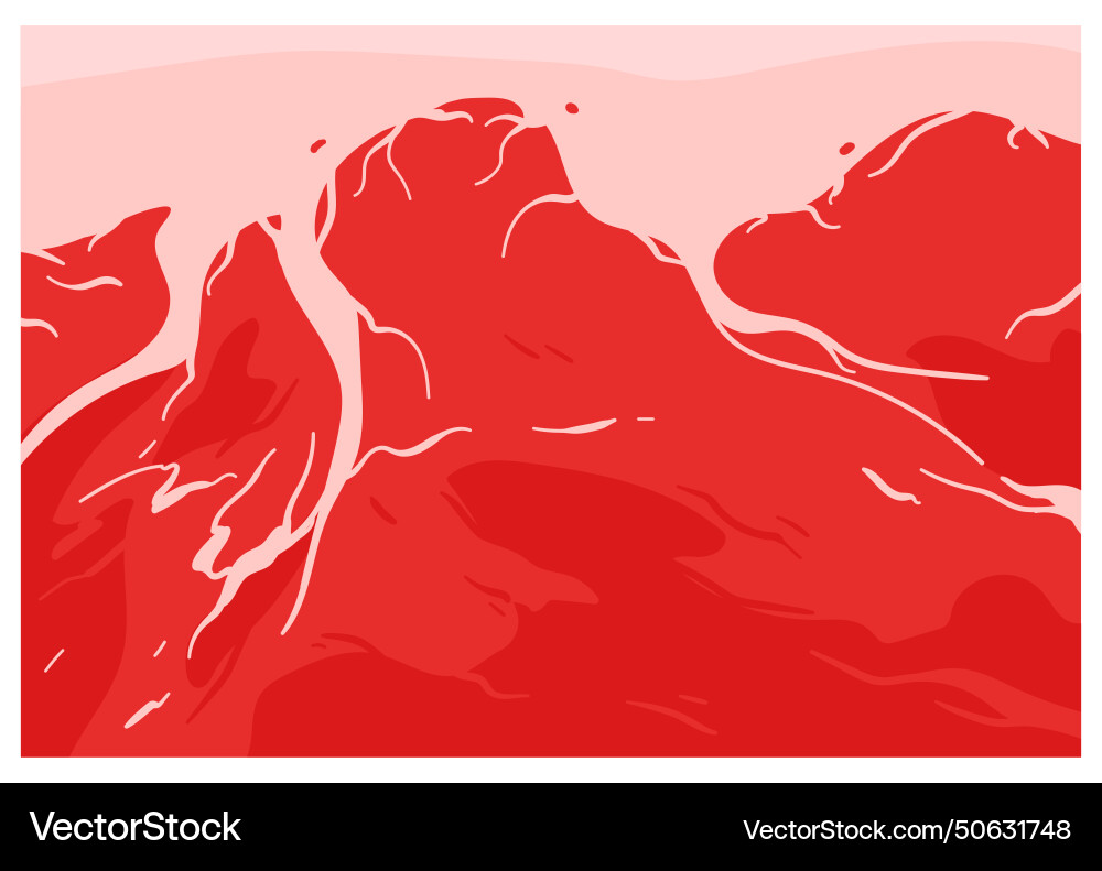 Raw pork meat macro texture fresh fillet cut Vector Image