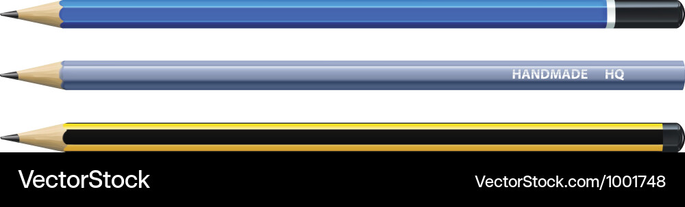 Realistic pencil Royalty Free Vector Image - VectorStock