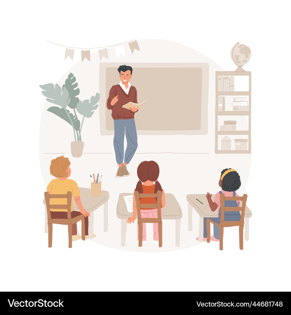 Storytelling isolated cartoon Royalty Free Vector Image