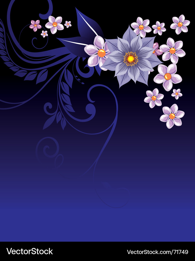 Flower background Royalty Free Vector Image - VectorStock