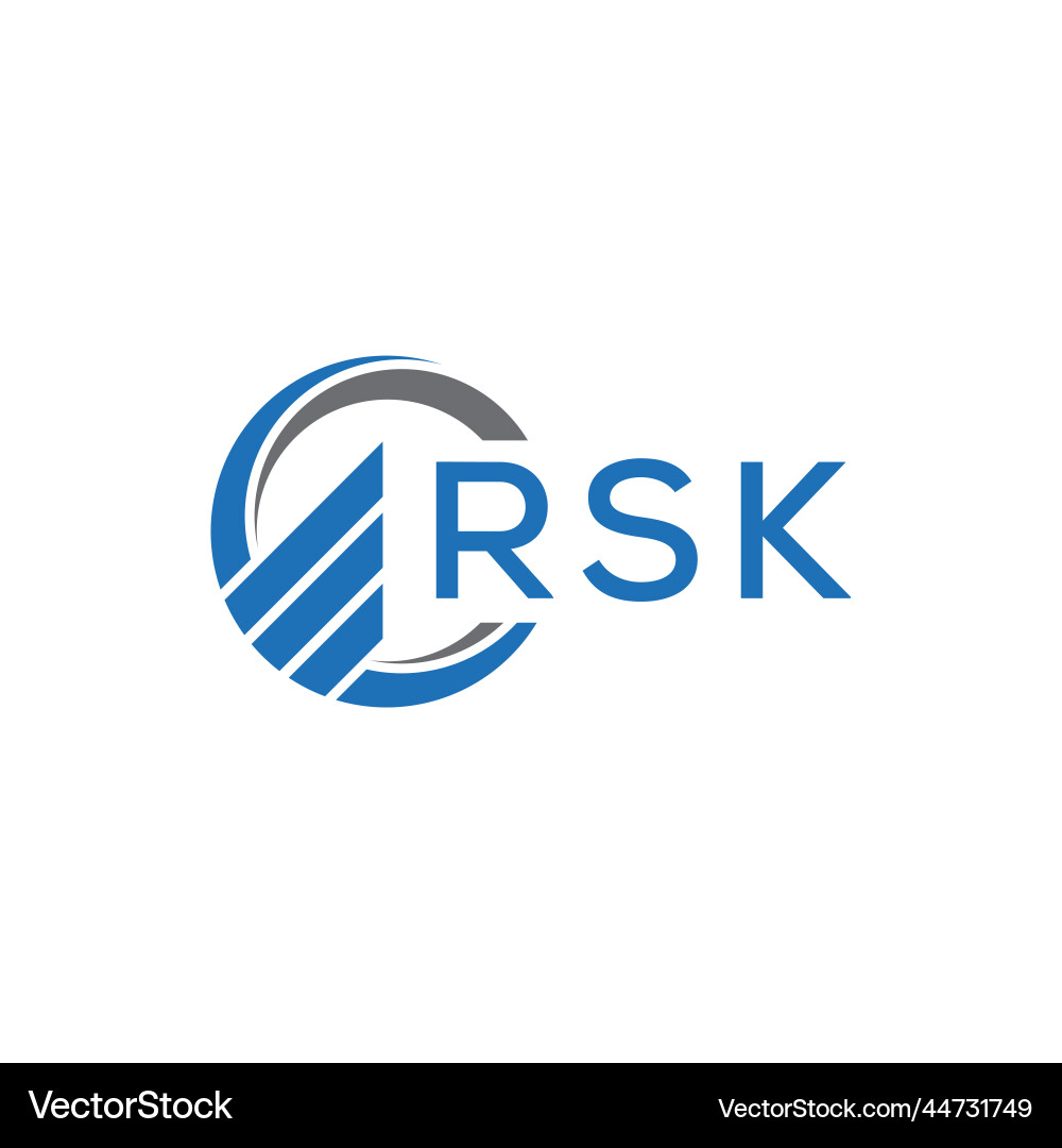 Rsk Logo Rsk Circle Letter Logo Design Royalty Free Vector Image