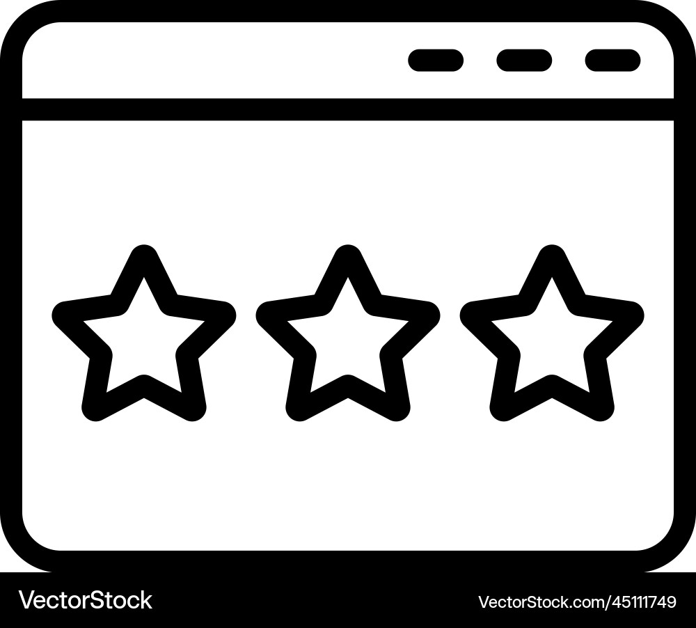 Star Rating Icon Royalty Free Vector Image - VectorStock