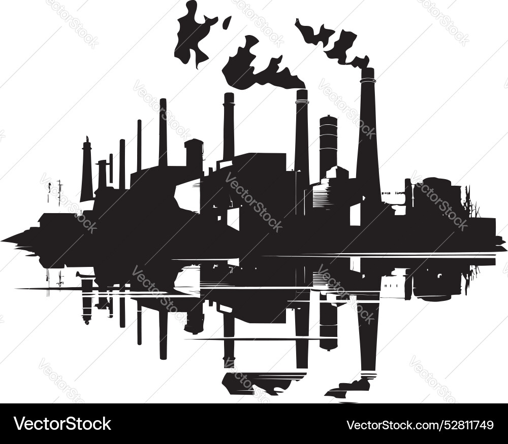 Toxic tide logo design contaminated currents Vector Image