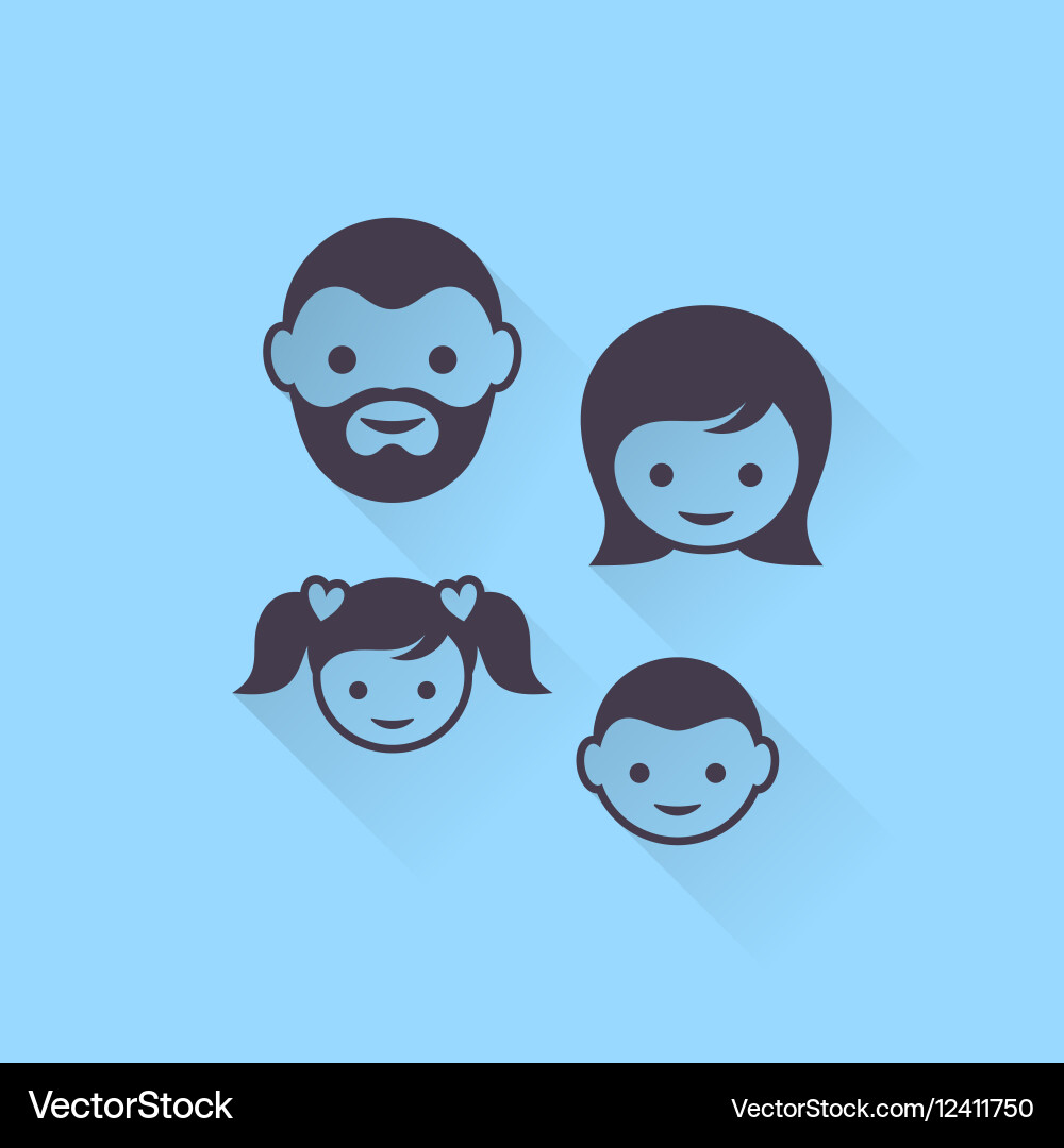 Family members Royalty Free Vector Image - VectorStock