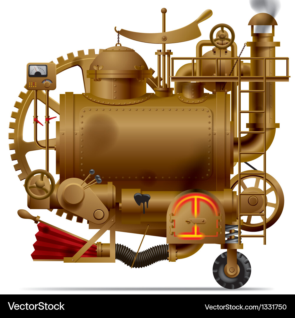 Fantastic machine Royalty Free Vector Image - VectorStock