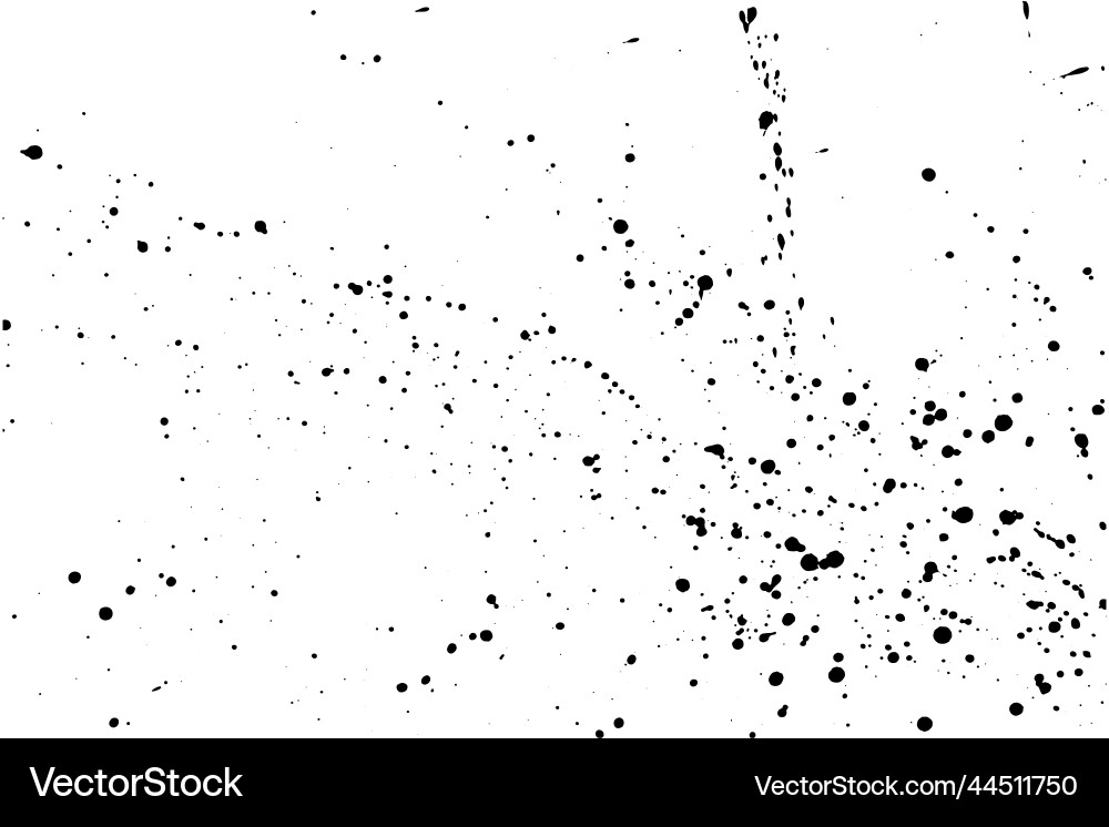 Ink spray dots paint brush drops background Vector Image