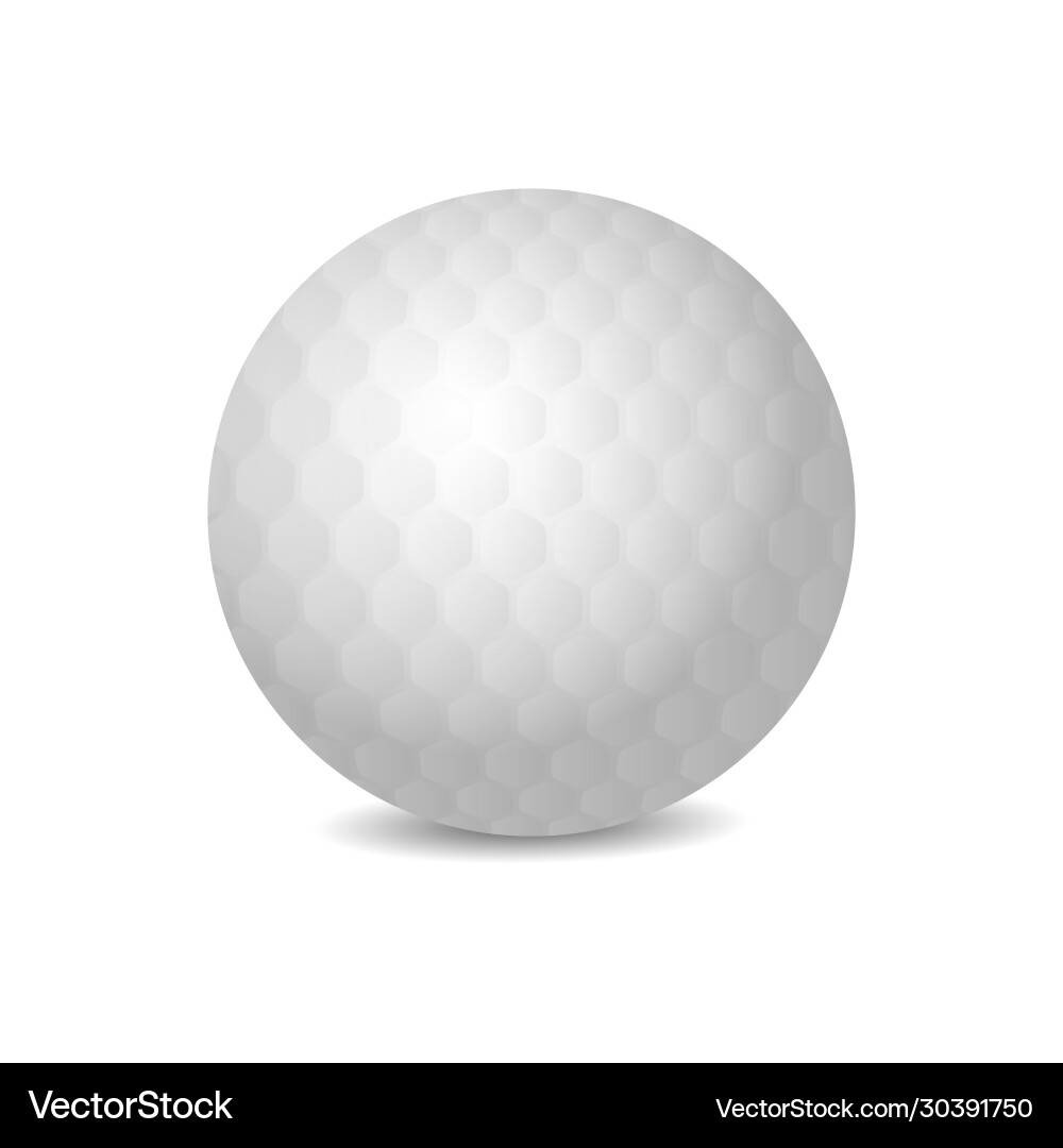 Isolated Golf Ball Royalty Free Vector Image - VectorStock