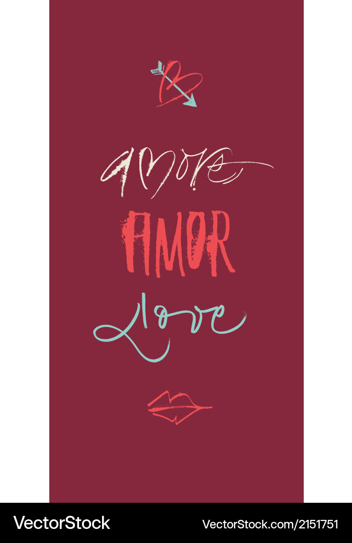 Amore Royalty Free Vector Image - VectorStock