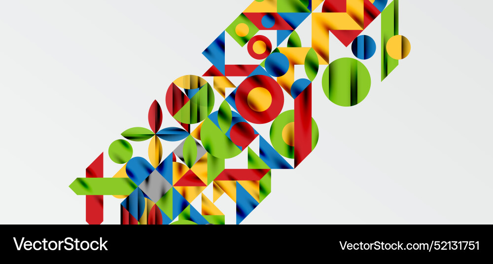 Geometric neo patterns abstract background Vector Image