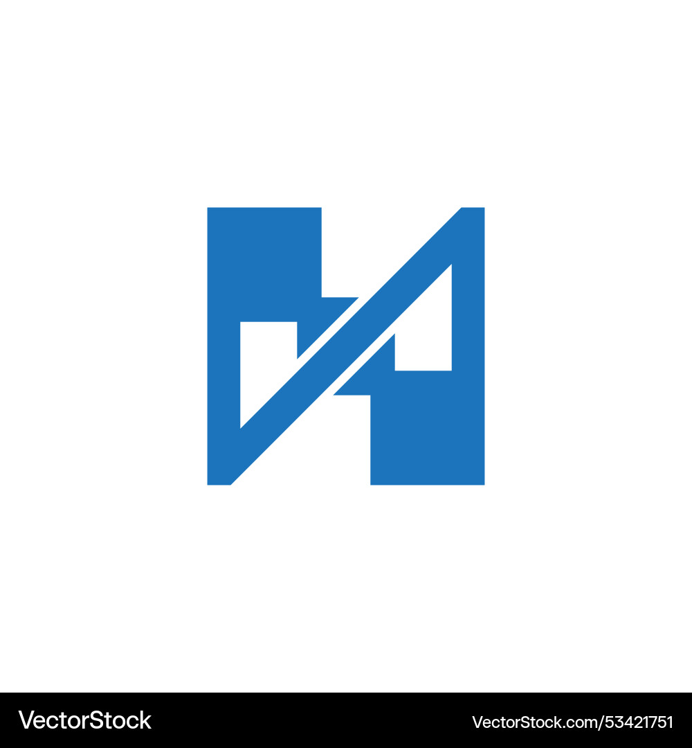 Letter va linked squares logo Royalty Free Vector Image