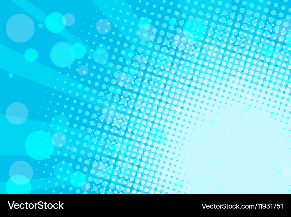 Light blue halftone retro background Royalty Free Vector