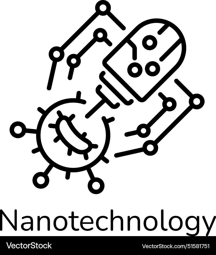 Nanotechnology Royalty Free Vector Image - VectorStock