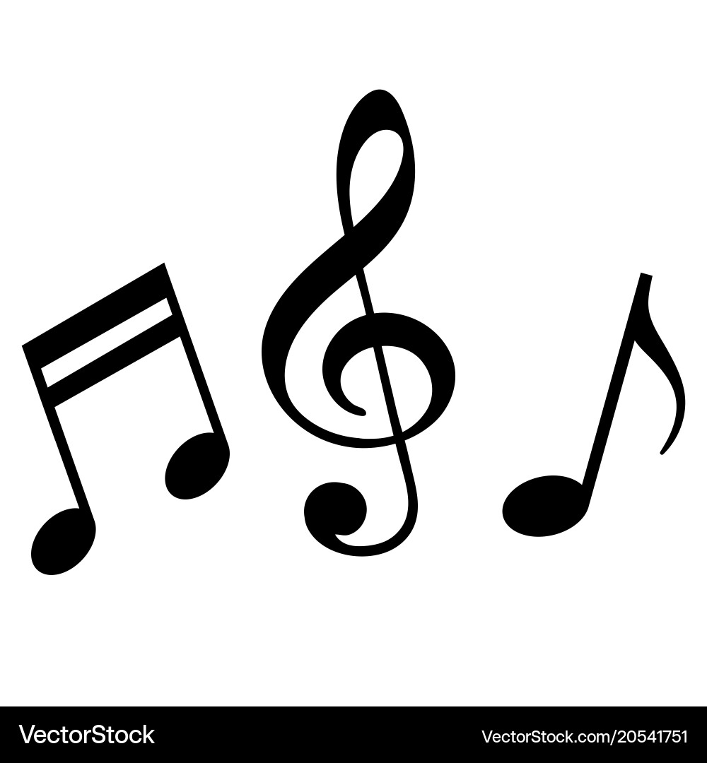 Signs of a musical notation Royalty Free Vector Image