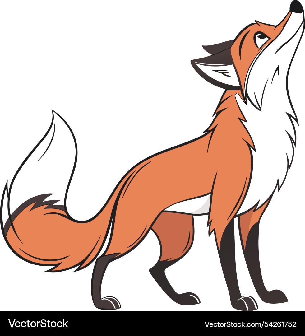 A fox art 4 Royalty Free Vector Image - VectorStock