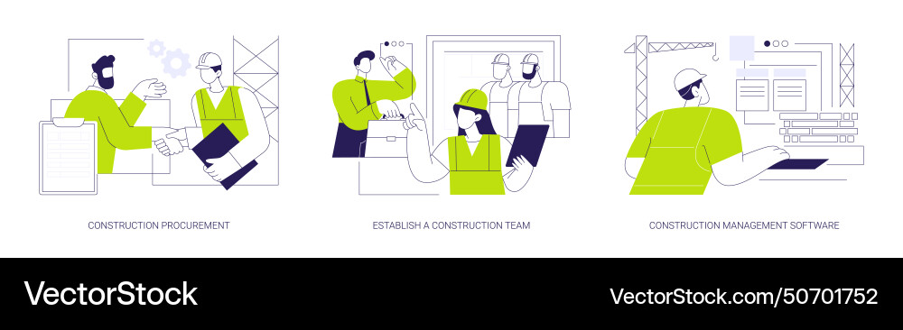 Hiring general contractor abstract concept Vector Image