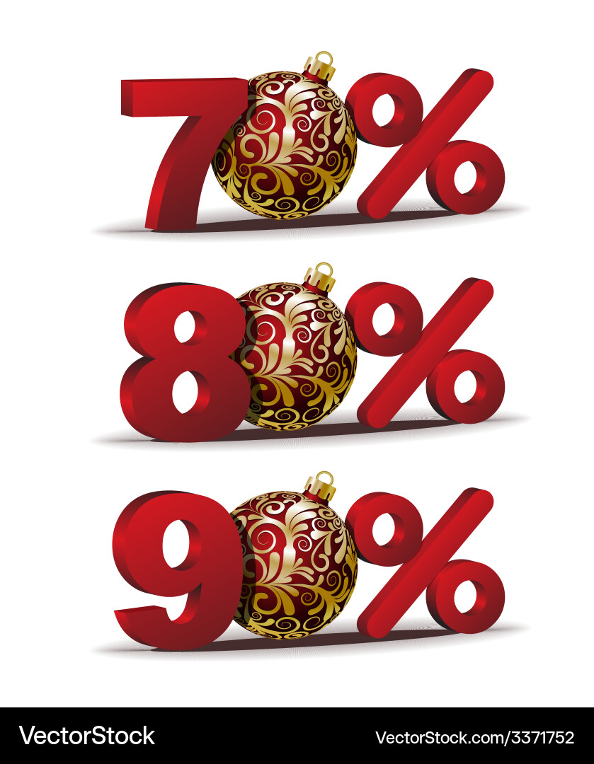 Percent discount icon Royalty Free Vector Image