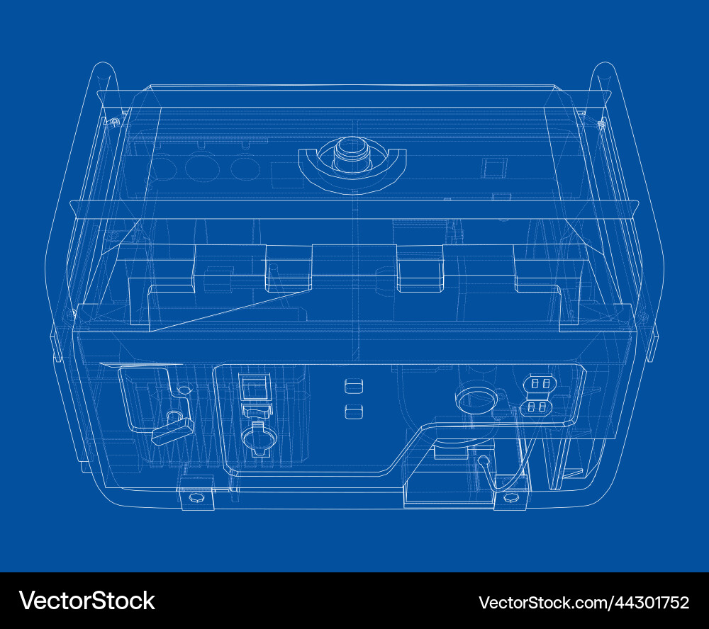 Portable electro generator – Royalty-Free Vector | VectorStock