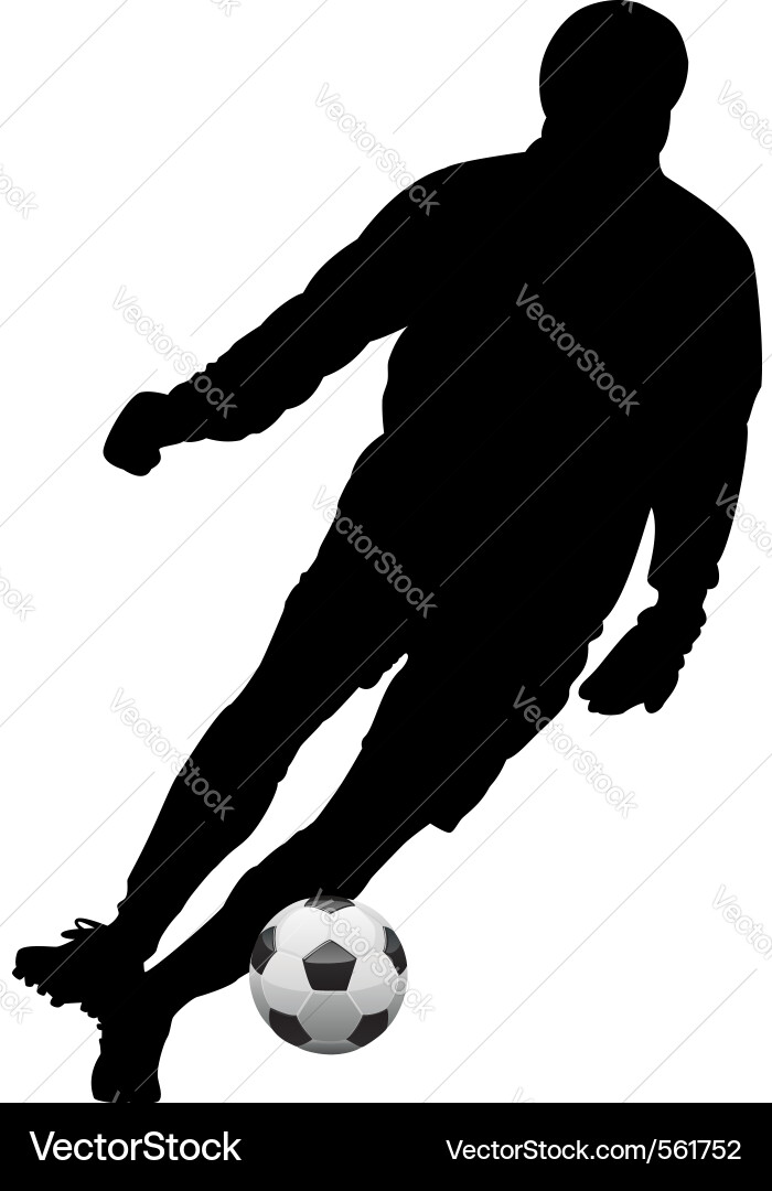 Soccer player Royalty Free Vector Image - VectorStock