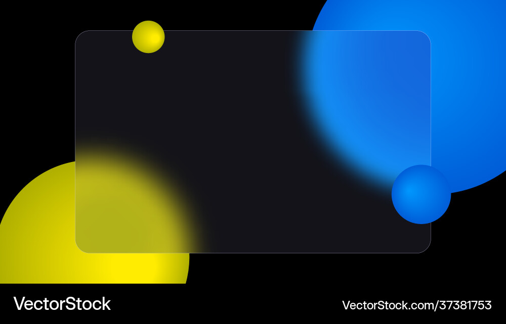 Glassmorphism background template abstract Vector Image