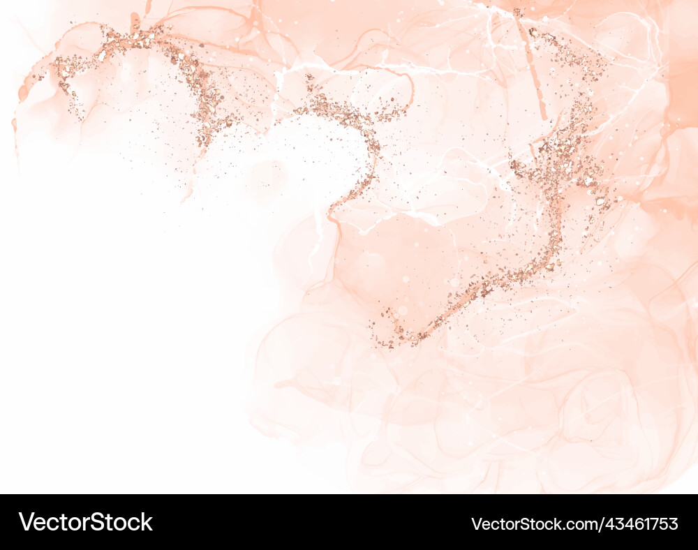 Opulent Pink Alcohol Ink Splash Royalty Free Vector Image