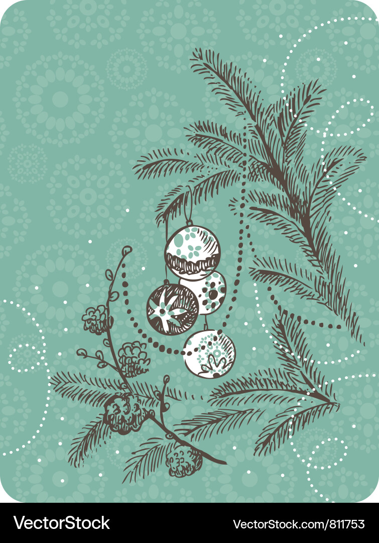 Retro christmas background Royalty Free Vector Image
