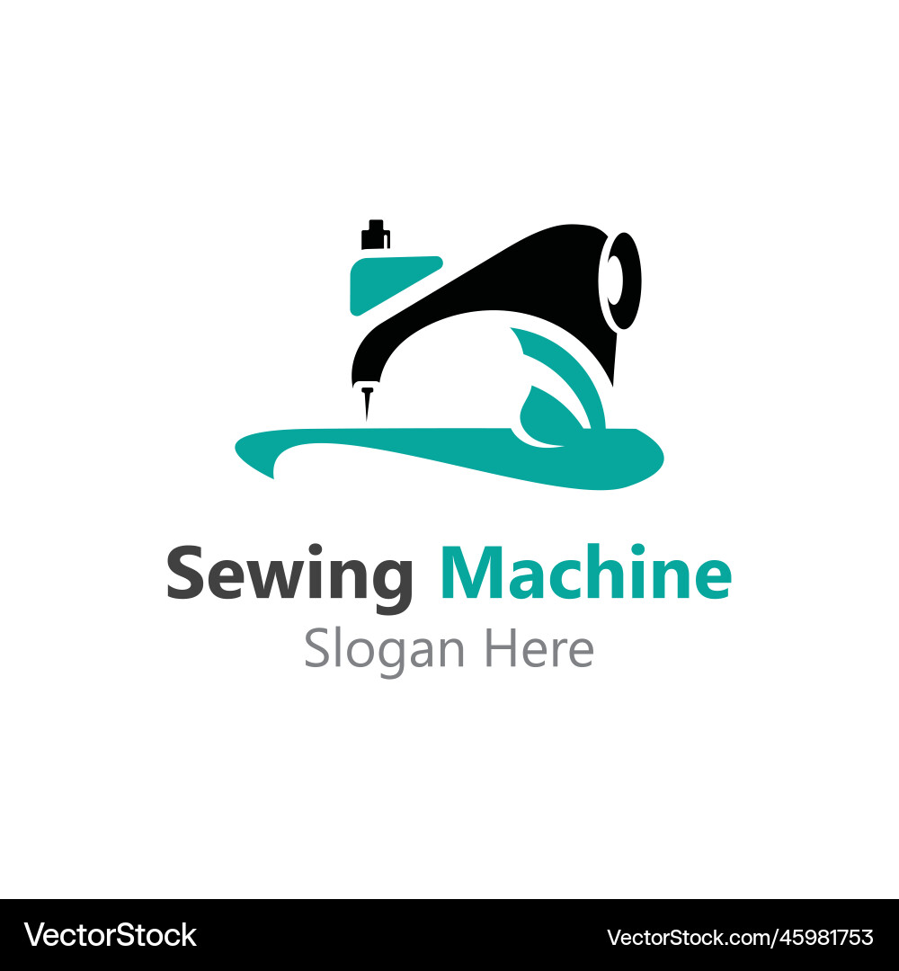 Sewing Machine Logo Concept - Tailoring Royalty Free Vector
