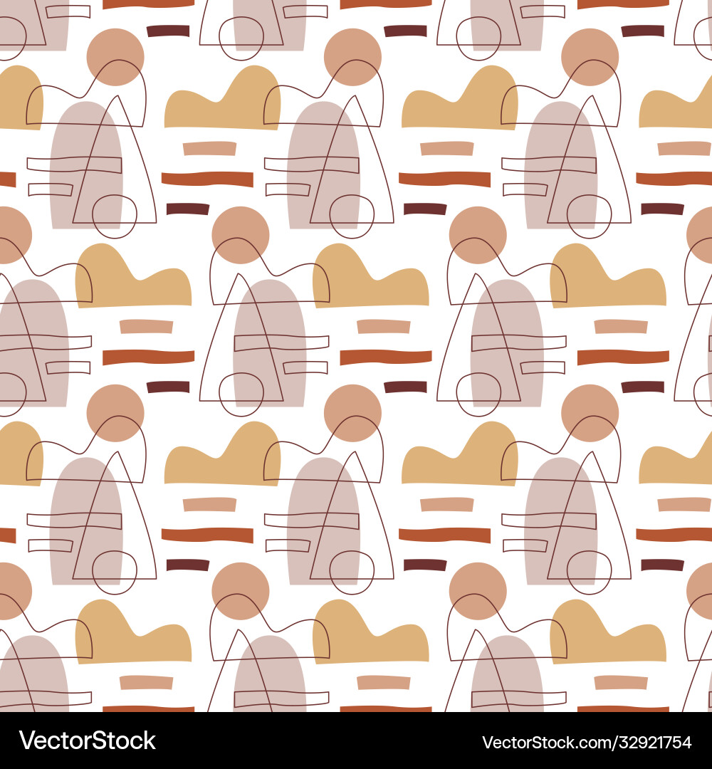 Abstract geometric modern seamless pattern Vector Image