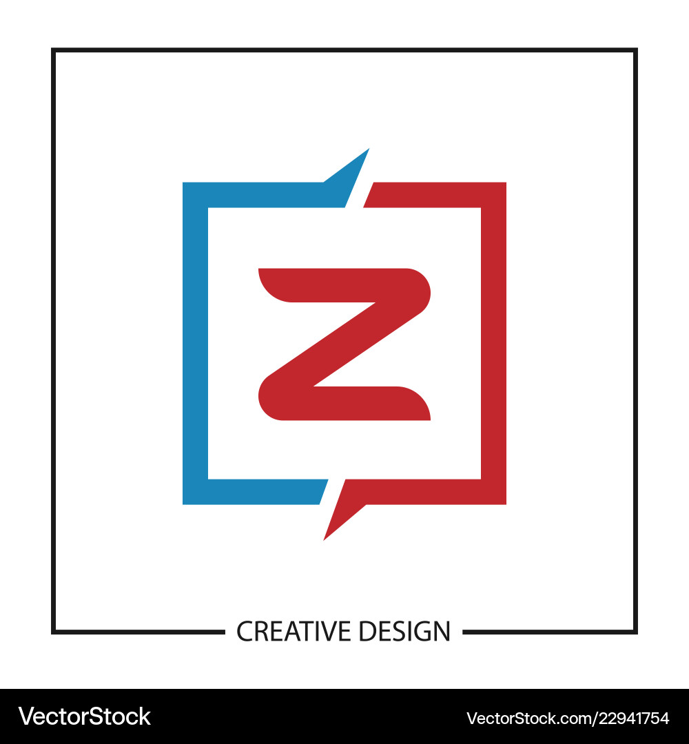 Initial letter z logo template design Royalty Free Vector