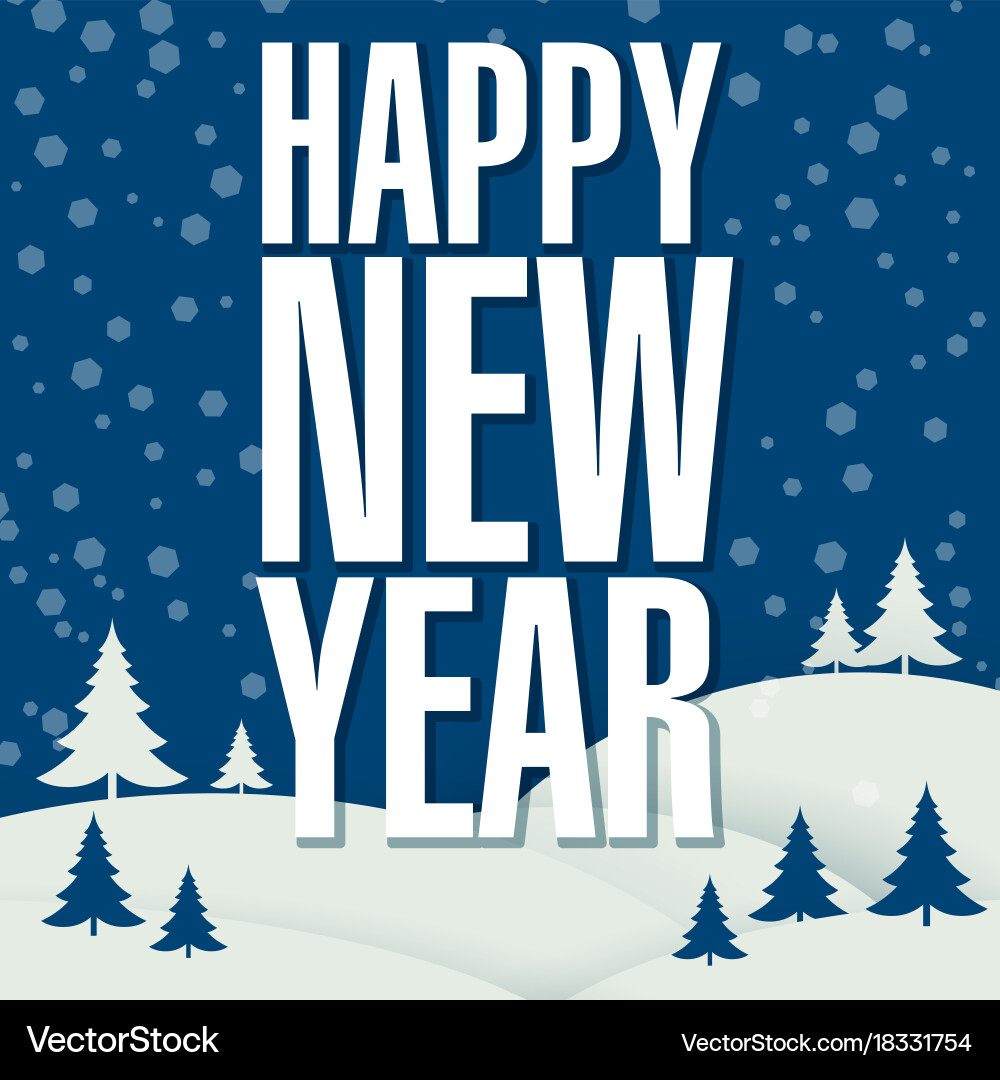 New year template Royalty Free Vector Image - VectorStock