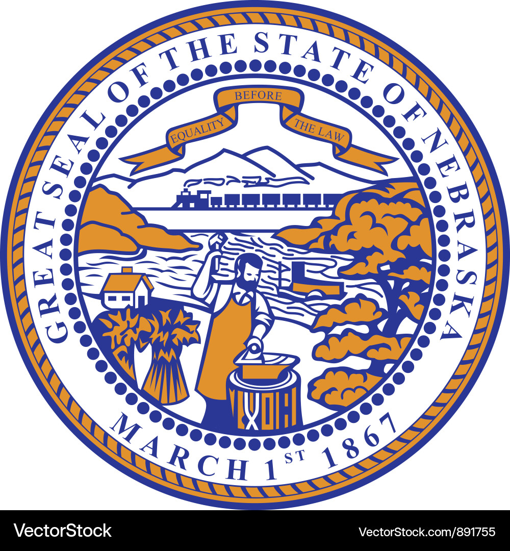 Nebraska seal Royalty Free Vector Image - VectorStock