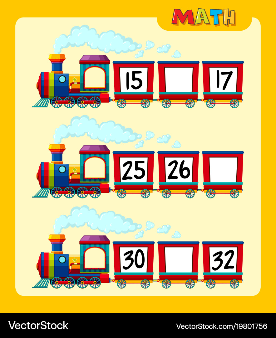 Coloring Number Train Printable 435 Dot Dot Coloring Train Stock