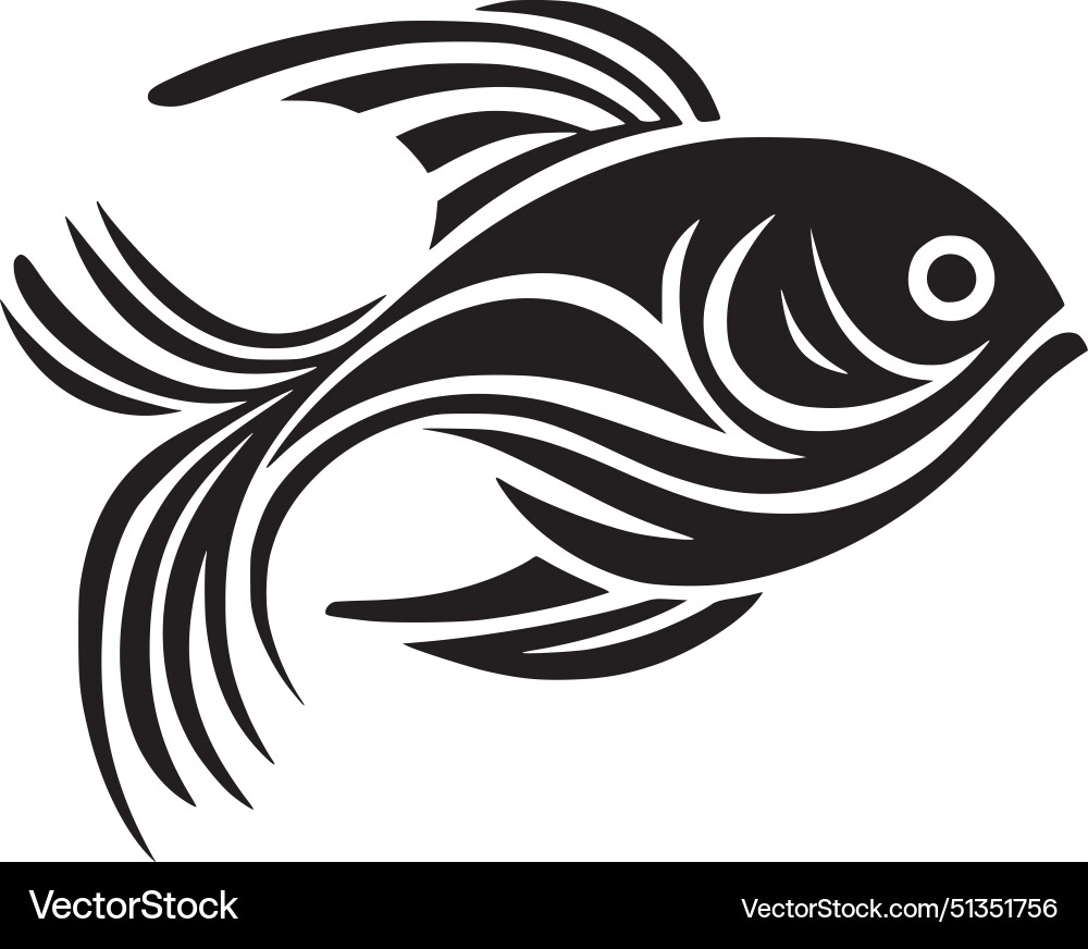 Fish - high quality logo - ideal for t-shirt Vector Image