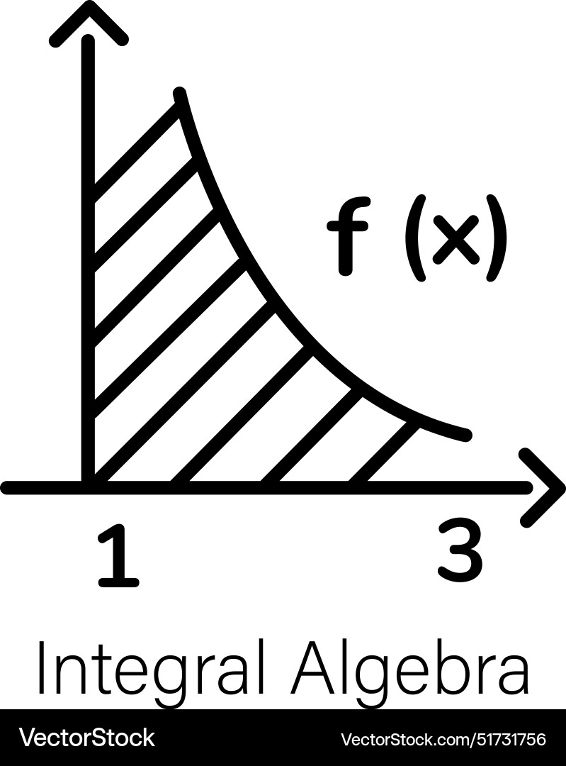 Integral algebra Royalty Free Vector Image - VectorStock
