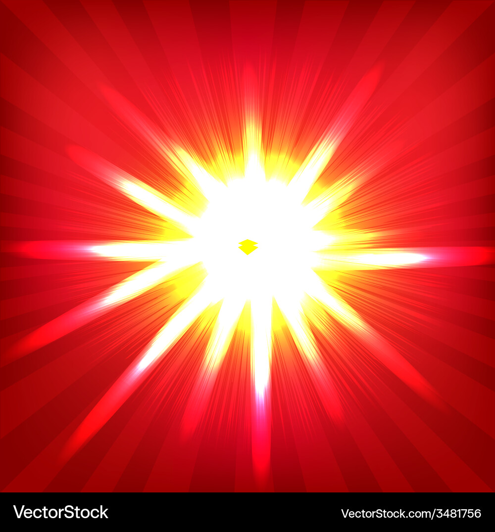 Red sunburst poster Royalty Free Vector Image - VectorStock