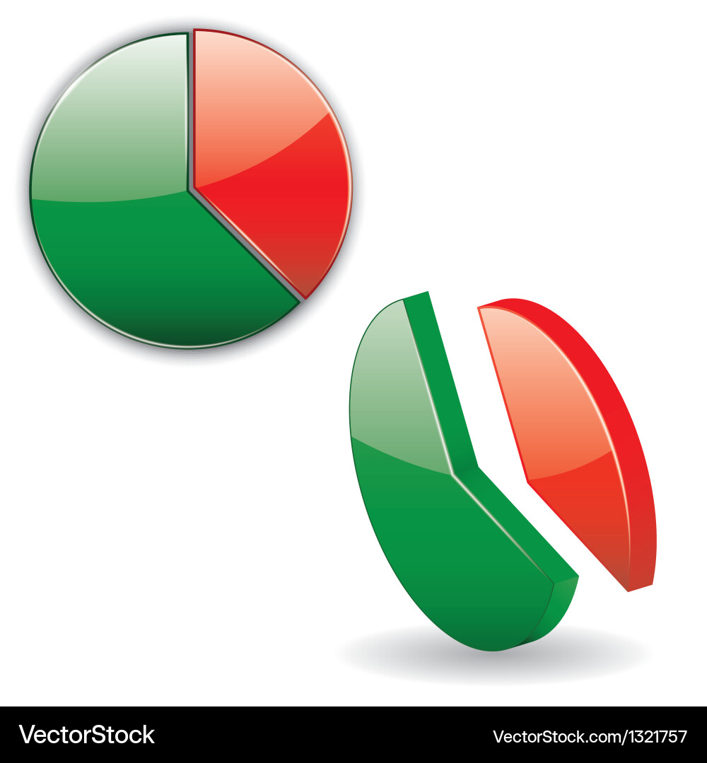 Circular chart Royalty Free Vector Image - VectorStock