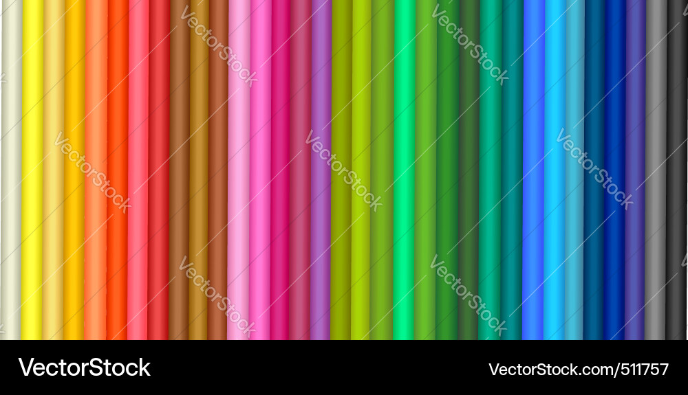 Colorful Pencil Background Royalty Free Vector Image
