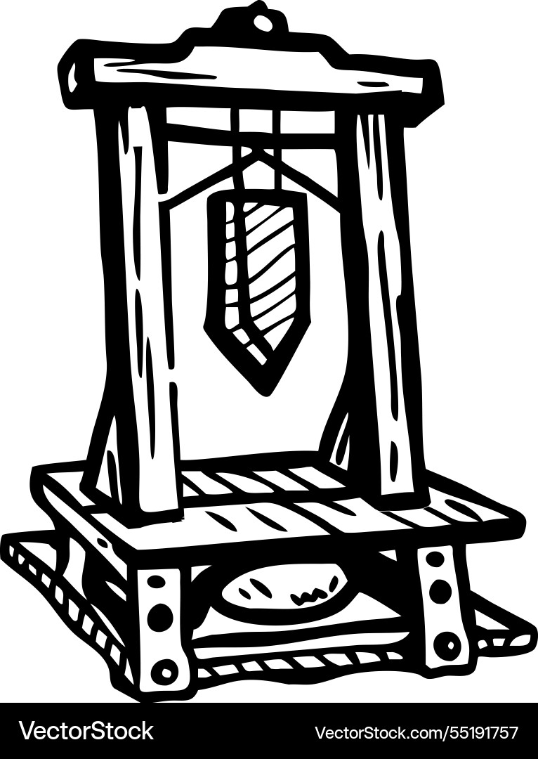 Guillotine Royalty Free Vector Image - VectorStock