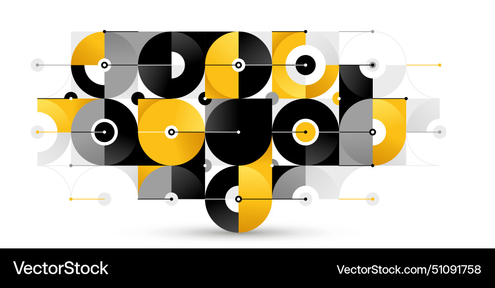 Abstract geometric background isolated tech style Vector Image