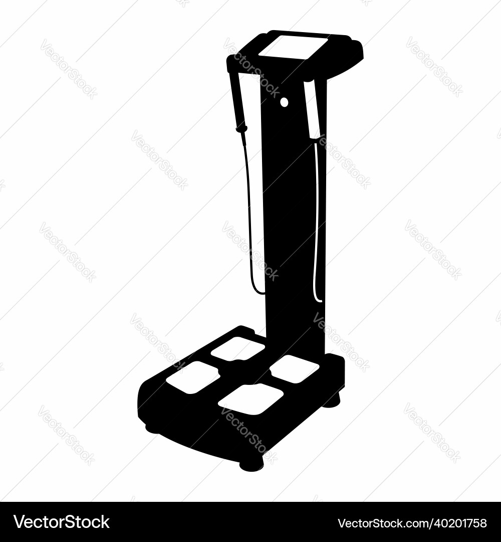 Body composition analyzer symbol Royalty Free Vector Image