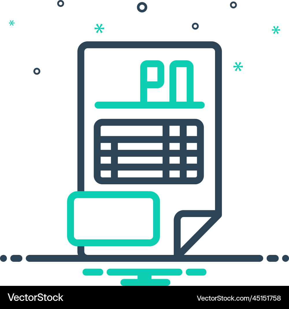 PO Symbol Royalty Free Vector Image - VectorStock