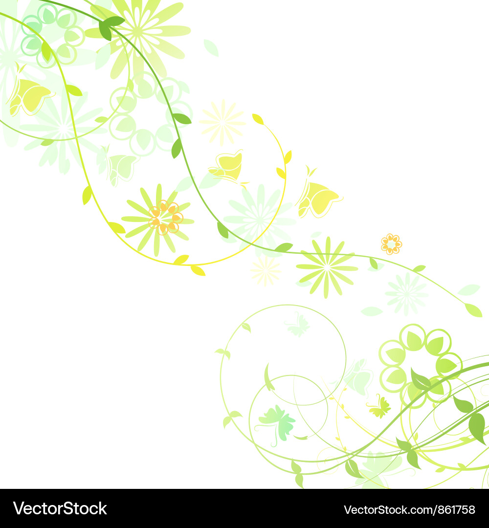 Spring floral background Royalty Free Vector Image