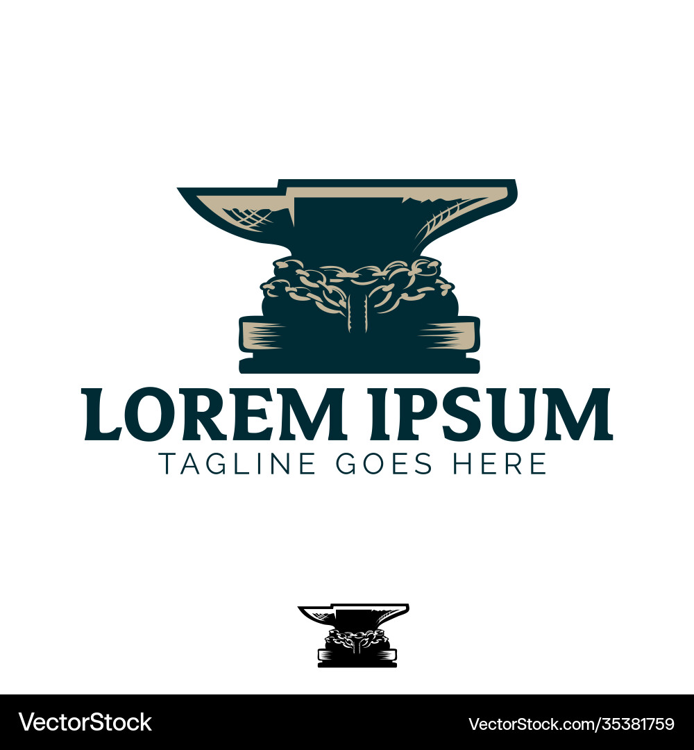 Anvil vintage style Royalty Free Vector Image - VectorStock