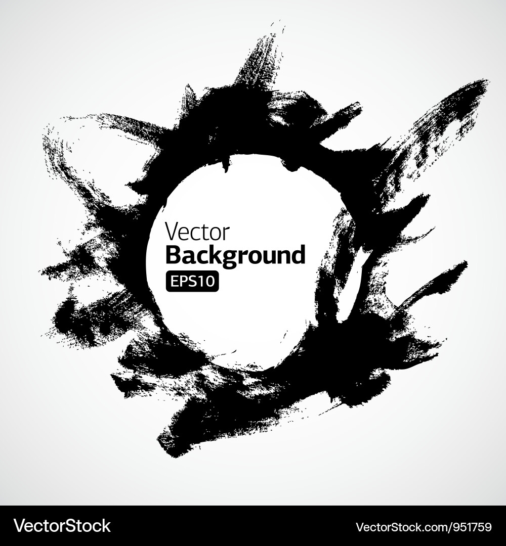 Brush circle texture Royalty Free Vector Image