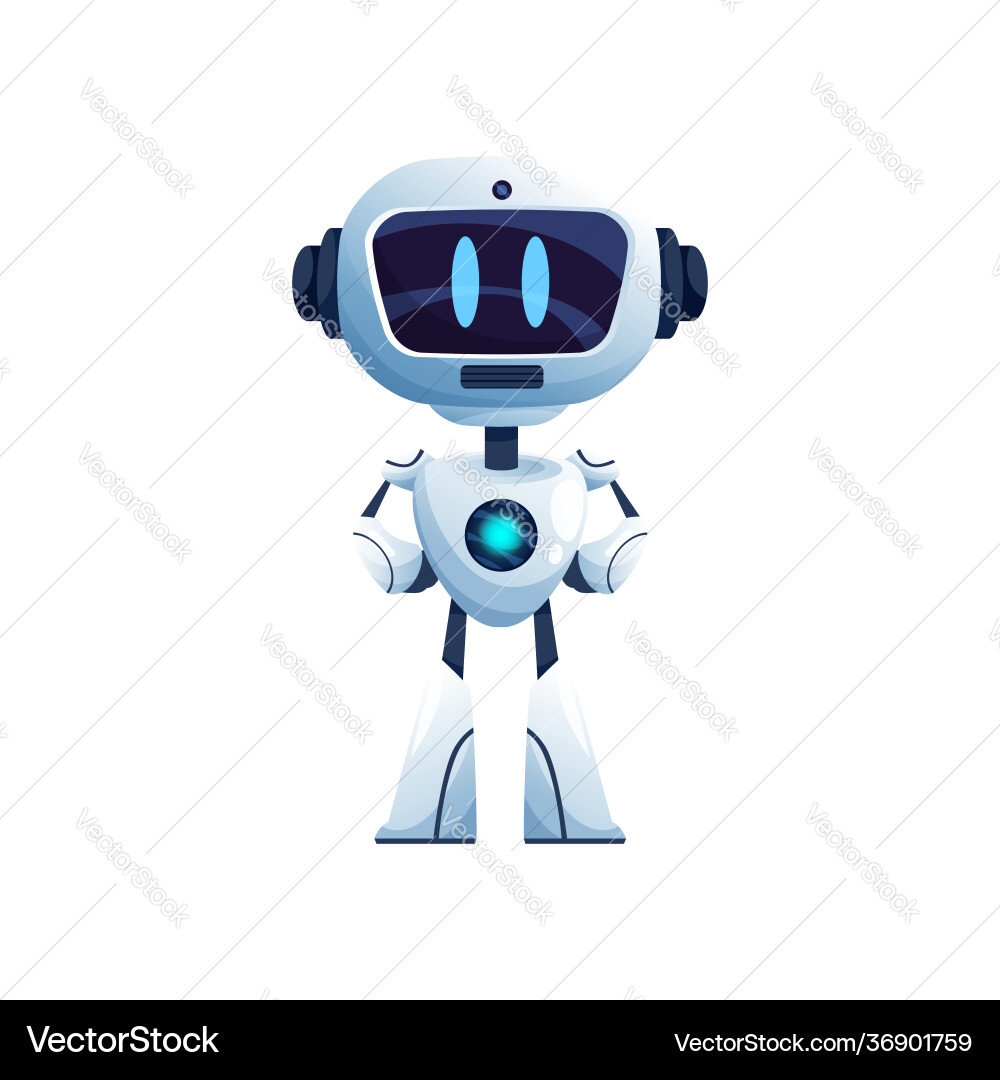 Futuristic AI Robot - Bionic Humanoid Royalty Free Vector