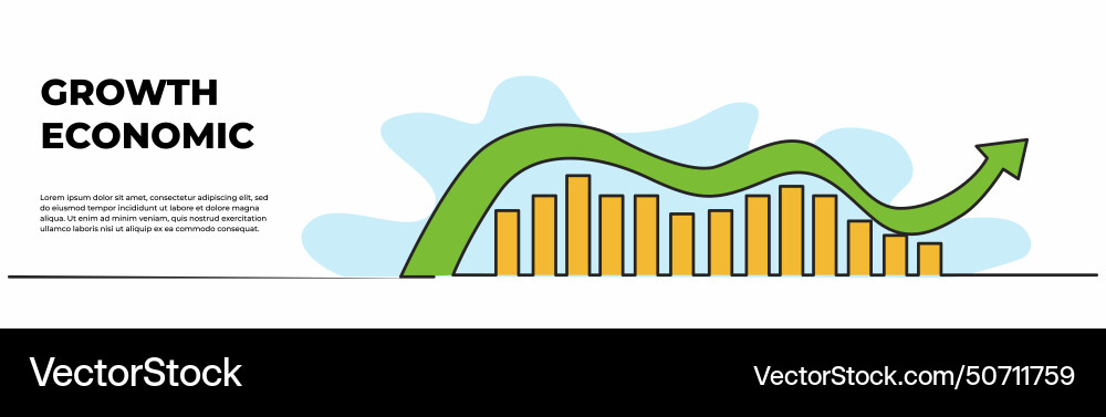 Growth chart symbol business Royalty Free Vector Image