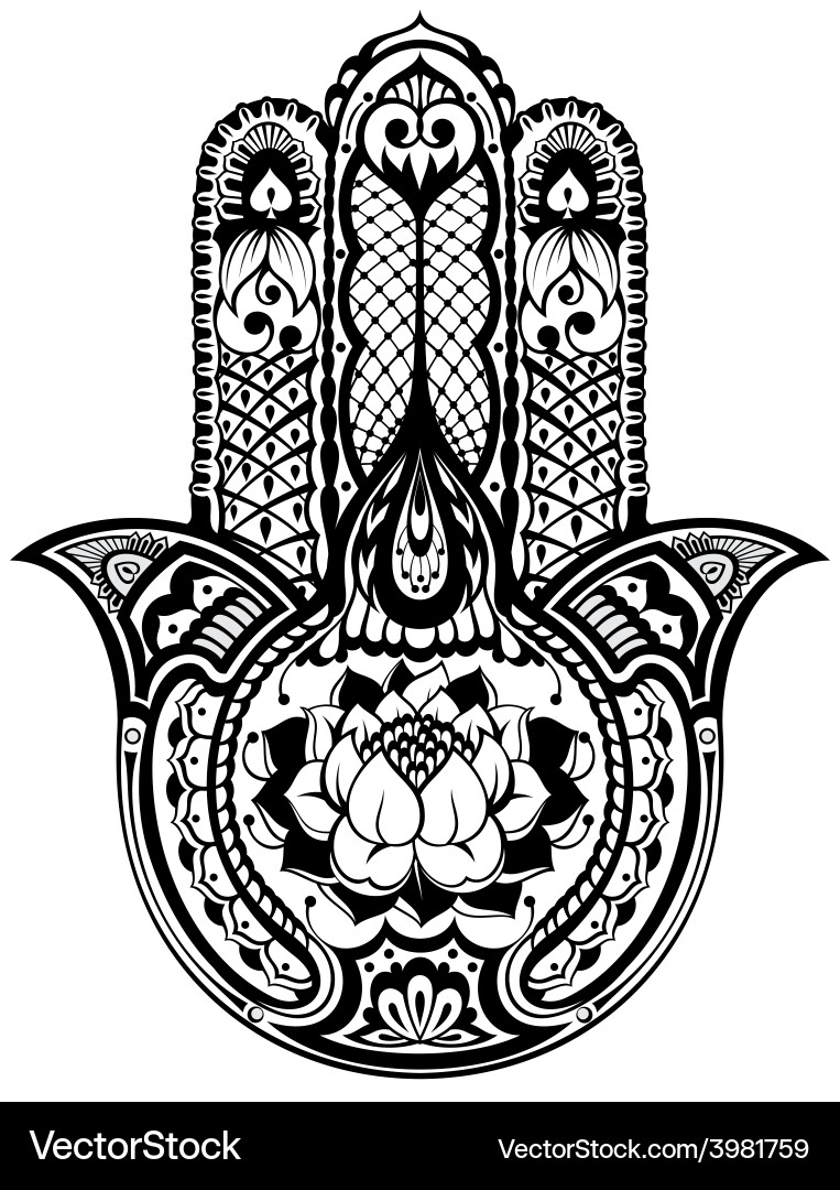 Hamsa symbol Royalty Free Vector Image - VectorStock