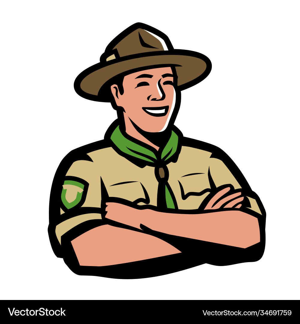 Scout Ranger Camping Symbol Royalty Free Vector Image