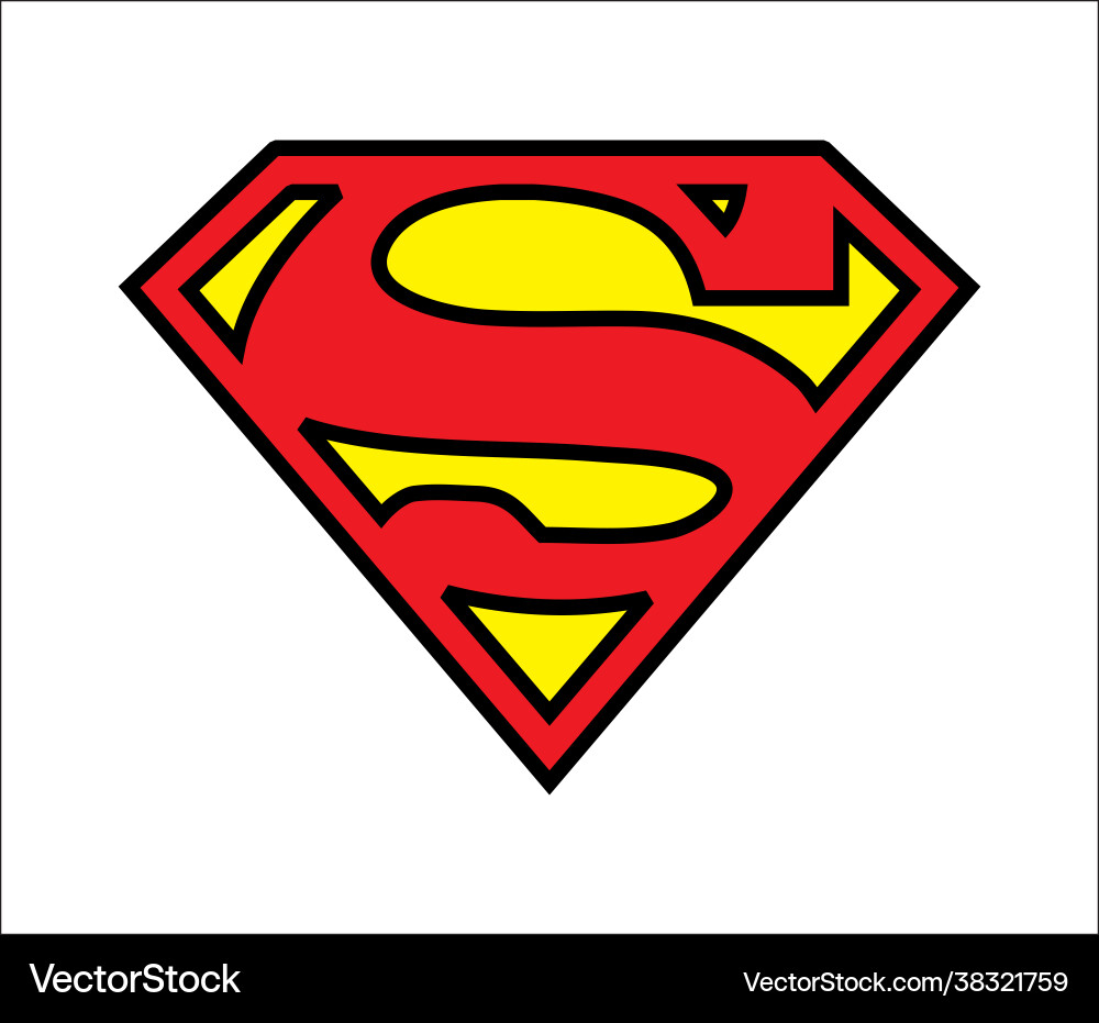 Superman logo image Royalty Free Vector Image - VectorStock